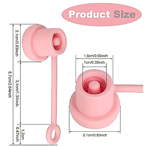 Ghislaine Adjustable Straw Cover Cap for Stanley, Simple Modern, Yeti, Owala, Hydro Flask And All Brand Tumbler 6 to 10mm Straws Tips Lids, Silicone Straw Topper Dust-Proof Stanley Cup Accessories