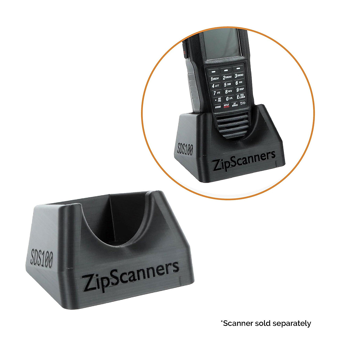 Desktop Stand for Uniden SDS100 Police Scanner | Police Scanner NOT Included | Designed for The Uniden SDS100 Handheld Police Scanner Only | Stand Police Scanner Upright & Toggle Between Frequencies