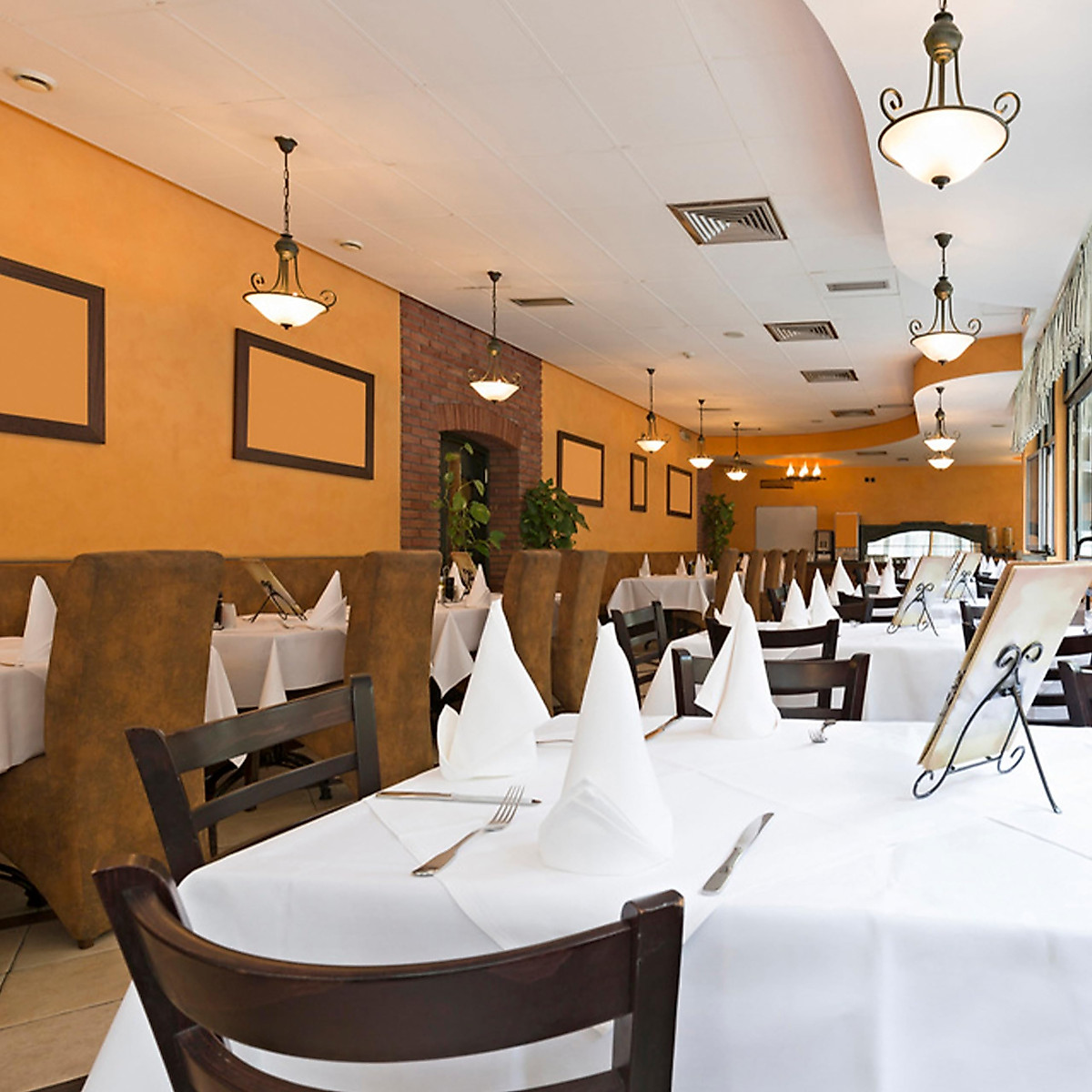 White Table Cloth Rectangle Table, 6 Pack Tablecloths for Rectangle Tables, 100% Polyester Rectangular Tablecloth White Table Cover Table Linens for Party, Wedding, Banquet Decoration- 60 x 102 Inch