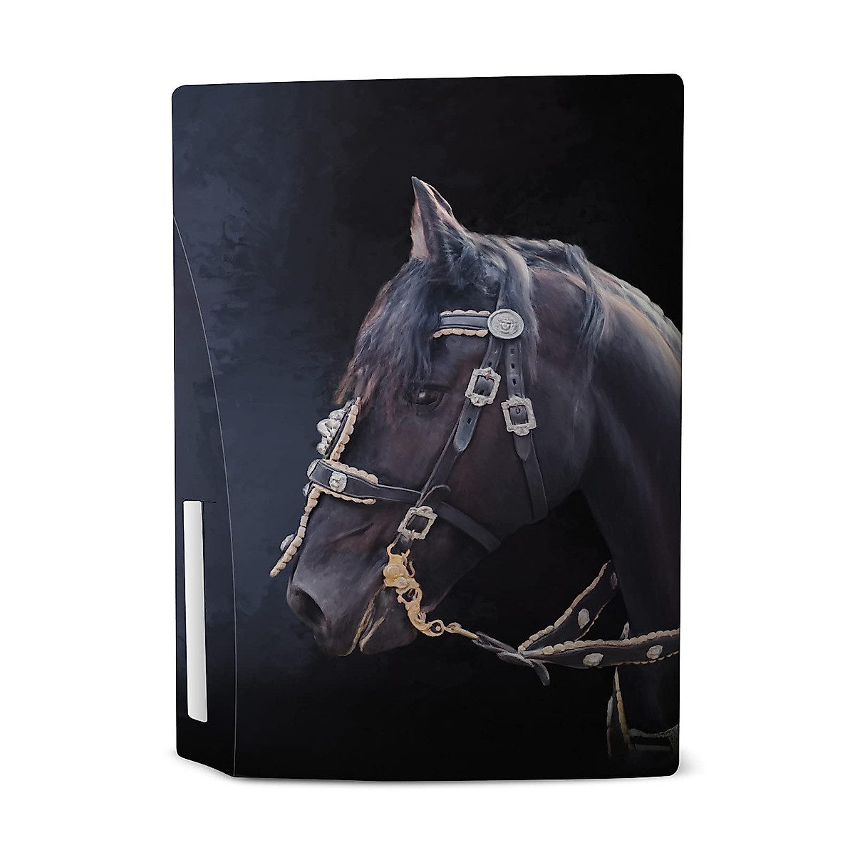 Head Case Designs Officially Licensed Simone Gatterwe Friesian Horse Art Mix Matte Vinyl Faceplate Sticker Gaming Skin Case Cover Compatible with Sony Playstation 5 PS5 Disc Edition Console