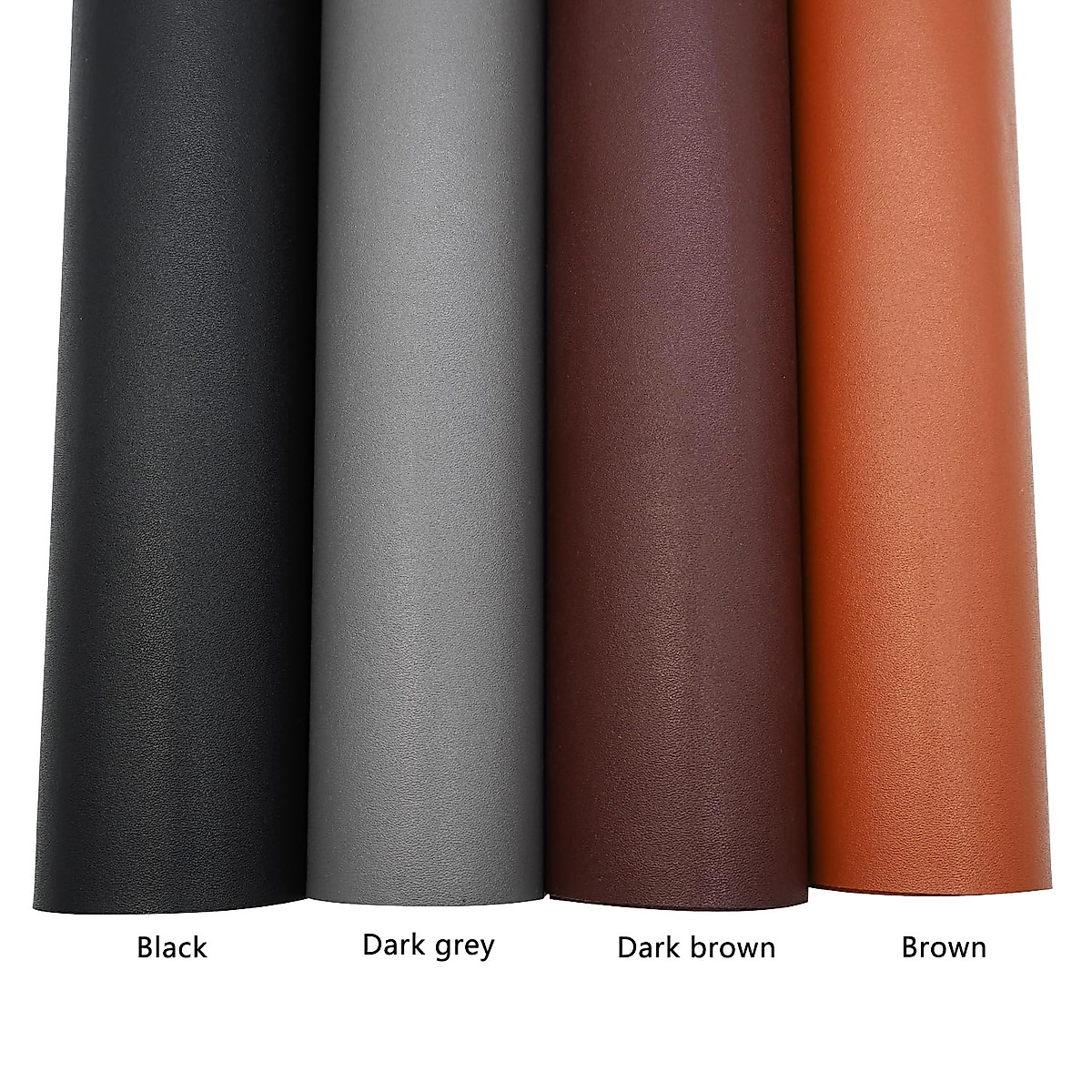 79"x 54"(200cm x 140cm) Faux Leather|Soft Smooth Surface Solid Faux Leather Fabric|1mm Thick Water Proof PU Nappa Leather Fabric for Furniture Decoration, DIY Crafts, Sewing, Etc.（Brown）