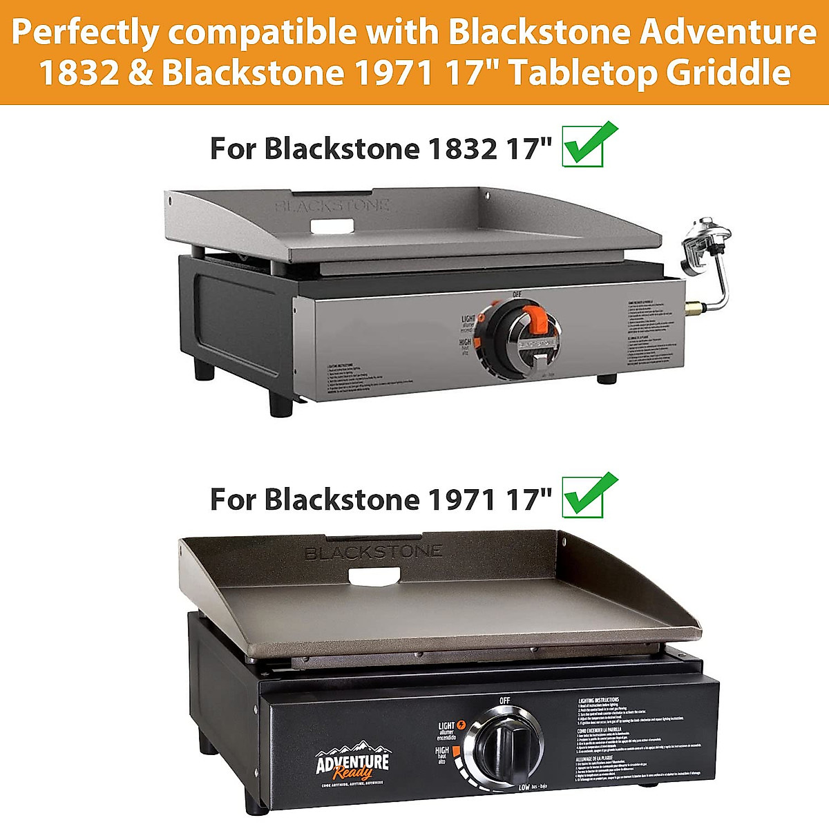 17" Griddle Hood for Blackstone Adventure Ready 1832 17" Tabletop Griddle, Blackstone 1971 Griddle Cover 17", Blackstone 17 Griddle Accessories, 17 inch Blackstone Grill Lid, Blackstone 17 Grill Top