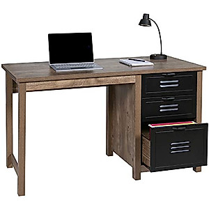 OneSpace Norwood Range 3-Drawer Locker Writing Desk, Oak