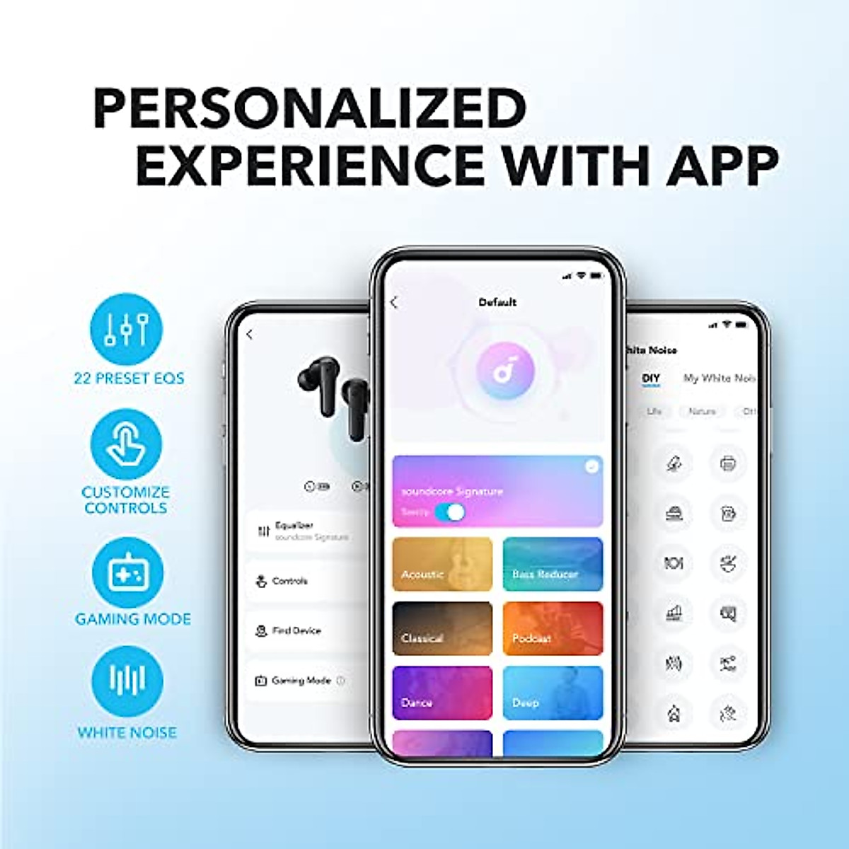 Soundcore by Anker P20i True Wireless Earbuds, 10mm Drivers with Big Bass, Bluetooth 5.3, 30H Long Playtime, Water-Resistant, 2 Mics for AI Clear Calls, 22 Preset EQs, Customization via App