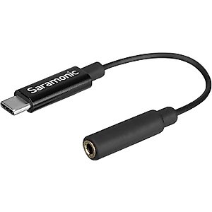 Saramonic Gold-Plated 3.5mm Female Microphone & Audio Adapter Cable for DJI Osmo Action (SR-C2007)