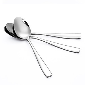 Eslite 24-Piece Large Stainless Steel Dinner Spoons,8 Inches