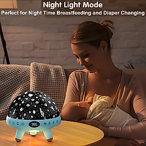 Night Lights for Kids Room with Sound Machine.Kids White Noise Machine with 29 Soothing Sounds for Baby Sleeping Baby Night Light Ocean Projector.for Bedroom Decoration