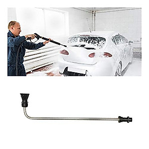 Lawn Garden Nozzle High Pressure Washer Car Washer Metal Spray Gun Gutter Cleaning Rod with Fan Nozzle Head