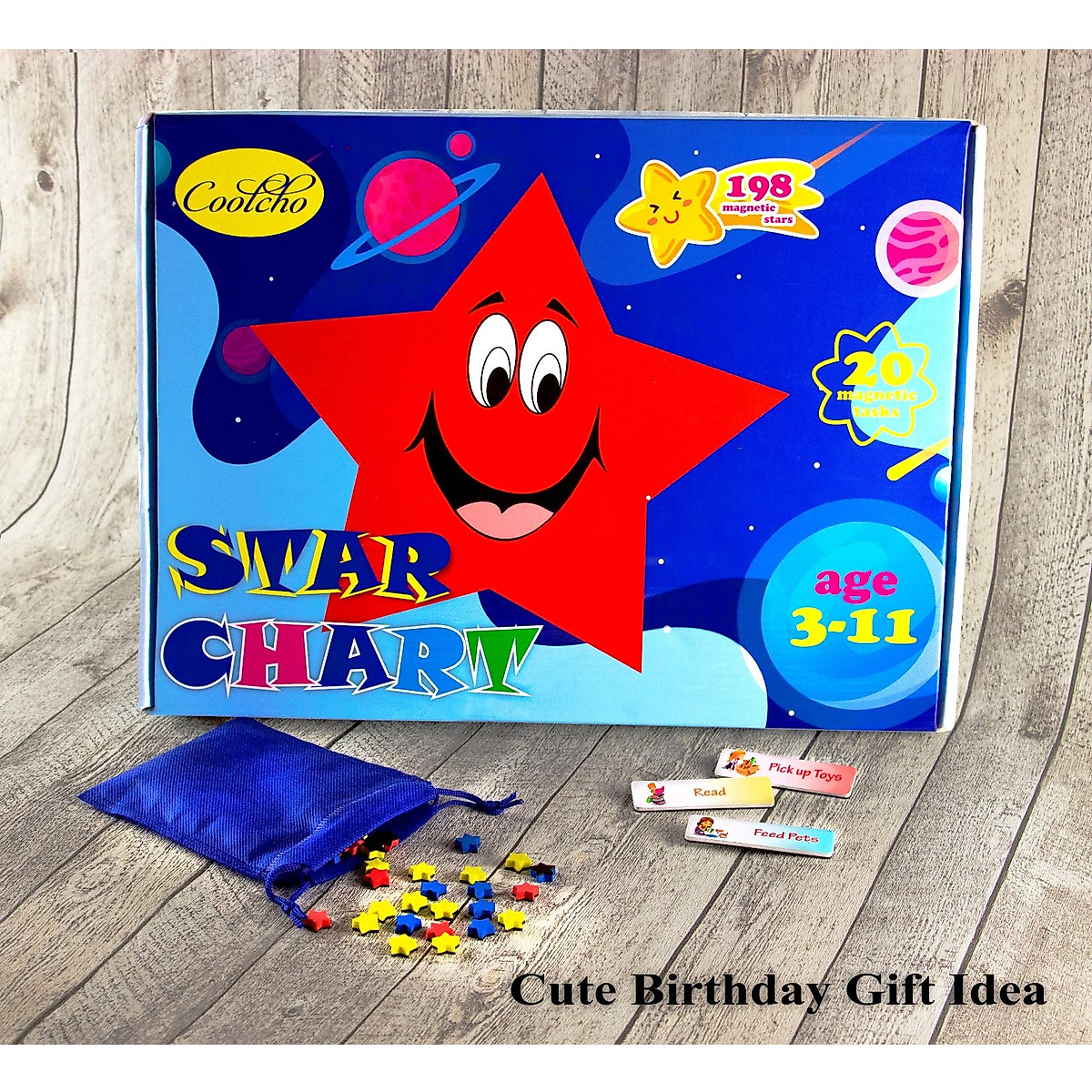 Magnetic Chore Chart for Kids Multiple Kids - Good Behavior Chart at Home - Dry Erase Reward Chart Toddler to Teens Chore Chart - Daily Responsibility Board - Potty Training Star Chart Wall or Fridge