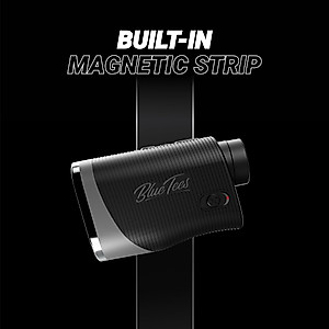 Blue Tees Golf Series 3 Max+ Golf Rangefinder with Slope Switch, 1000 Yards Range Finder, 6X Magnification Laser Rangefinder, Slope Measurement, Magnetic Strip, Flag Pole Locking with Pulse Vibration