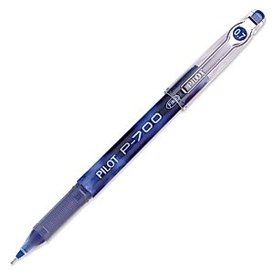 PILOT Precise P-700 Gel Ink Rolling Ball Stick Pens, Fine Point, Blue Ink, 12-Pack (38611)