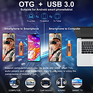 AVOMOCO 3.1 512GB 3 in 1 Photo Backup Stick for Android Phones with Micro/Type C/USB C Ports,Galaxy,LG,Google Pixel,Moto,Hua Wei and Tablets,Pc etc