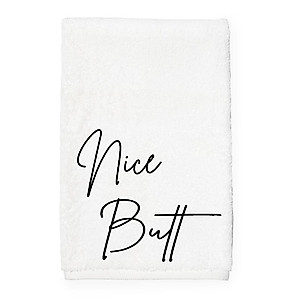 Hand towel Nice butt funny bathroom kitchen home linens drying cloth