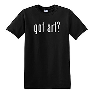 fagraphix Men's Got Art ? T-Shirt Large Black