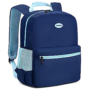 YOREPEK Kids Backpack for Boys, Lightweight School Bookbag for Kids 3-6 Years Old, Preschool Backpack with Breathable Back Design for Toddlers, Kindergarten, Elementary, Early Grade School, Blue
