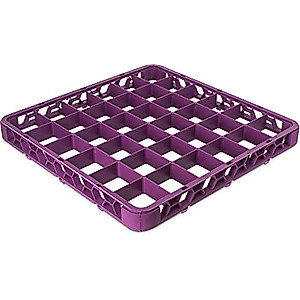 Carlisle FoodService Products RE36C89 OptiClean 36 Compartment Divided Glass Rack Extender, 1.78", Lavender