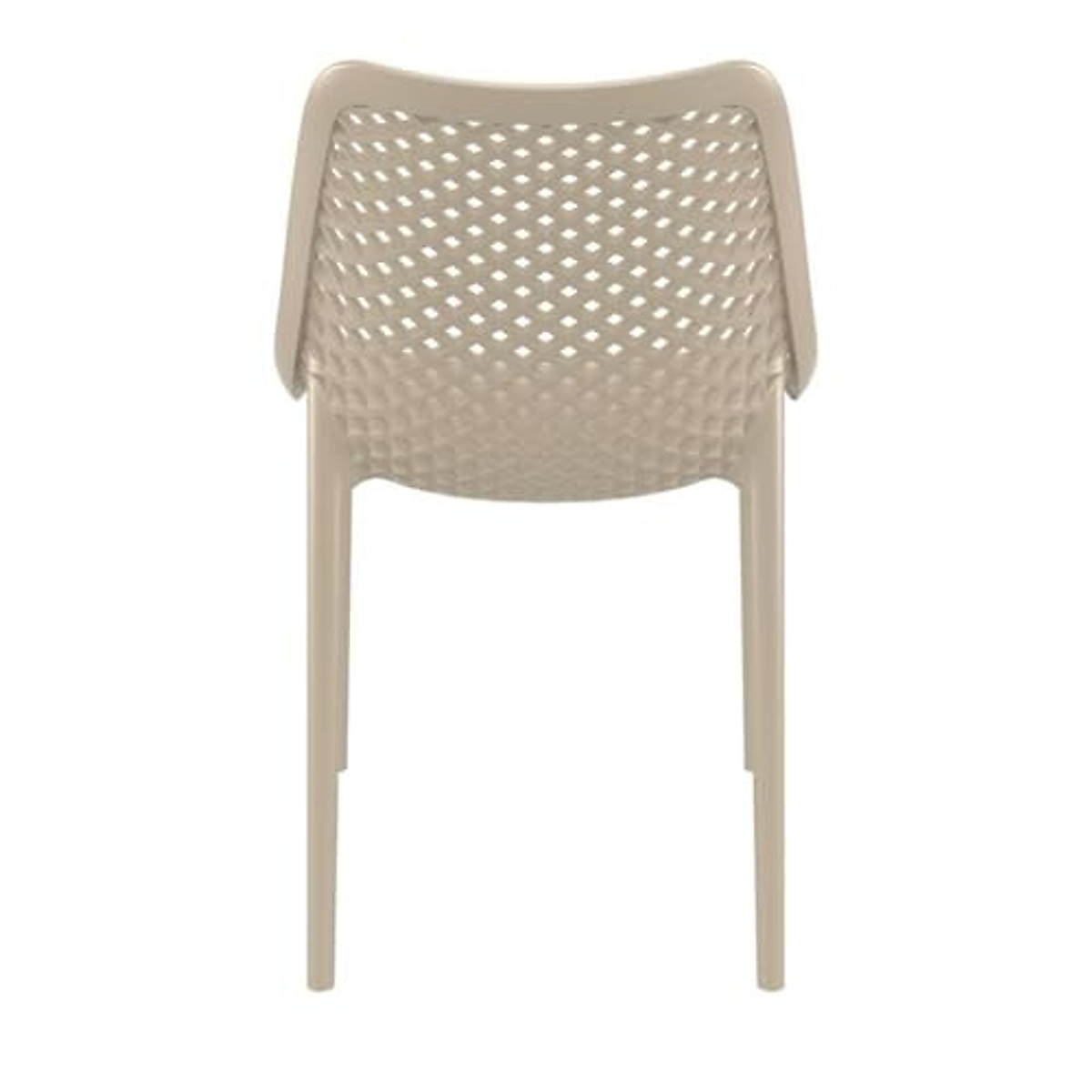 Compamia Air Outdoor Patio Dining Chair in Taupe (Set of 2)