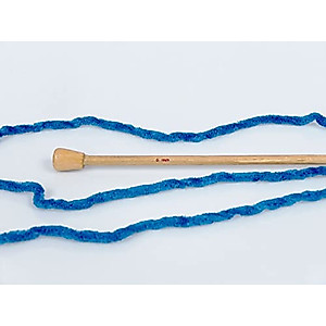 Lot of 4 x 100gr Skeins Ice Yarns Velvet Chenille Hand Knitting Yarn Blue