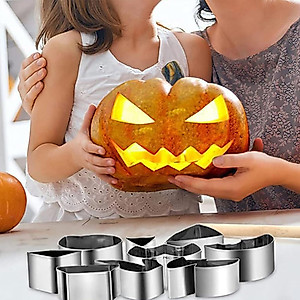 Pumpkin Carving Kit, Halloween Decorations Stainless Steel Pumpkin Carving Tools, Pumpkin Carving Kit for Adults, Carver Tool with Carrying Bag, Family DIY Carving Pumpkins Gift (17PCS)