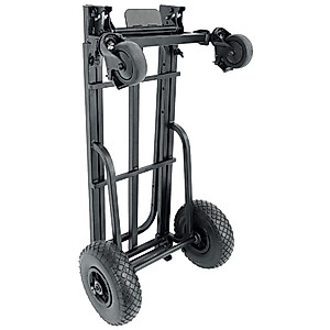 Rockville Rock Cart Pro DJ Equipment Transport Roller Car 700 LB Capacity Bundle with Rockville CART-Stand-Bag Tripod/Mic/Speaker Stand Bag