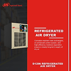 Ingersoll-Rand Compressed Air Dryer Refrigerated Type D12IN 7 Scfm 23231798
