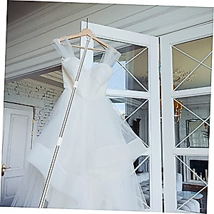 BUGUUYO Stitching Clothes Rail Coat Hooks Heavy Duty Retractable Clothesline Heavy Duty Light Stand Closet Hooks Clothesline Prop Pole Heavy Duty Hangers Splicing Clothing Pole Metal Guide