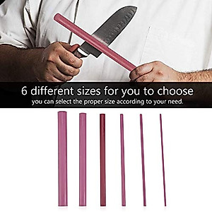 6pcs 3000 Grits Ruby Sharpening Stone Cylindrical Whetstone Sharpener Professional Knife Polishing Grinding Tool, 2~10mm