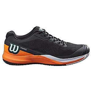 Wilson Men's Tennis Shoe, Black Orange Tiger White, 13
