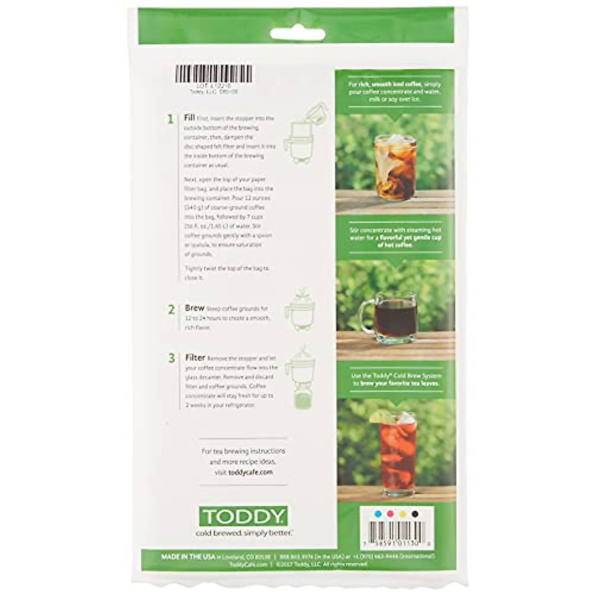 Toddy - THMPF20 Toddy Paper Filter Bags, Home Model Filters, Natural, Pack of 20