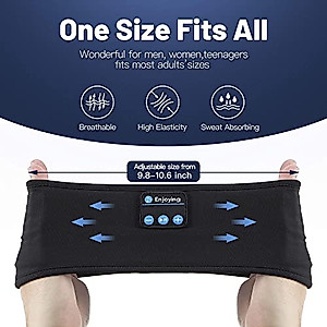 Sleep Headphones Wireless, Perytong Bluetooth Sports Headband Headphones with Ultra-Thin HD Stereo Speakers Perfect for Sleeping,Workout,Jogging,Yoga,Insomnia, Air Travel, Meditation