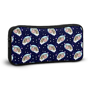 SpaceCow Moo Pencil Case Stationery Pen Pouch Portable Makeup Storage Bag Organizer Gift