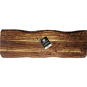 Mountain Woods Brown Hand Crafted Live Edge Acacia Cutting Board/Serving Tray | Cheese Board | Chopping board | Charcuterie board | Butcher Block - 27" x 9" x 0.75"