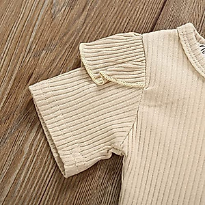 KANGKANG Baby Girls Clothes 3-6 Months Floral Short Sleeve Romper+ Floral Shorts Summer Baby Girl Outfits