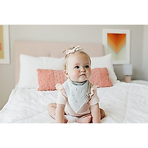 Copper Pearl Baby Bandana Drool Bibs for Drooling and Teething 4 Pack Gift Set “Zella
