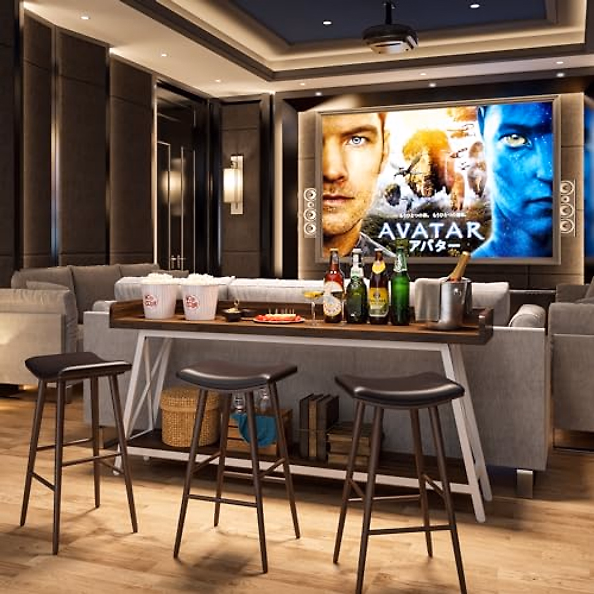 Tribesigns 70.9 inch Extra Long Console Table Behind Couch, Rustic Industrial Sofa Table for Living Room, Narrow Entryway Hallway Long Bar Table, Brown+White