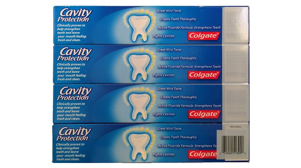 Colgate Fluoride Toothpaste 4-Pack for Cavity Protection & Fresh Breath