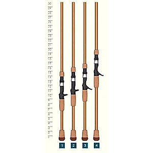 St. Croix Rods Legend Glass Spinning Rod, Honey Pearl, 6’10" - Feet