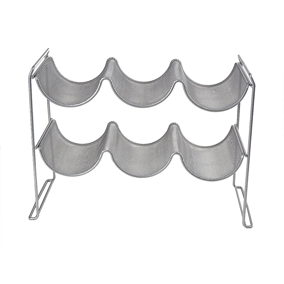 Mind Reader Wine Rack Stand Holds 6 Bottles of Wine, Wine Bottle Holder, Perfect for Bar, Wine Cellar, Countertop Organizer