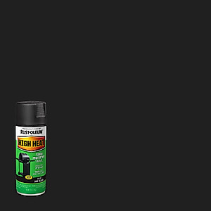 Rust-Oleum 7778830 High Heat Spray Paint, 12 Ounce, Bar-B-Que Black, 12 Fl Oz