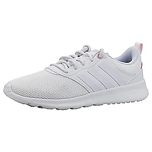 adidas Women's QT Racer 2.0 Running Shoe White/White/Clear Pink 8 M US