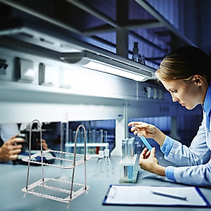 Microscope Slides Staining Rack Glass Slides Rack Stainless Staining Rack 26 Positions Microscope Slides Holder Glass Microscope Slides Rack