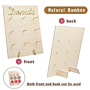 Milkary 2 Pack Donut Display Wall Stand, Reusable Donut Board for Doughnut Cake Wedding Christmas Birthday Baby Shower Party Decorations Gifts