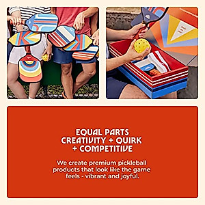 Nettie Pickleball Co - Pickleball Paddle Set of 2 | Double Pack | Lightweight Honeycomb Core | Includes 2 Pickleball Balls & 2 Sweatbands | Premium Material (Ashbury and Ashbury)