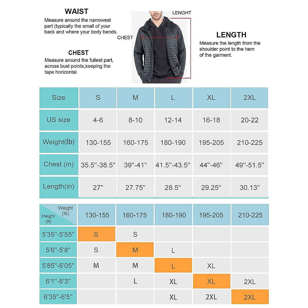 baleaf Men's Running Jacket Lightweight Thumble Hole Warm Up Puffer Jacket Hybrid Thermal Coat Insulated Hiking Golf Dark Grey XL