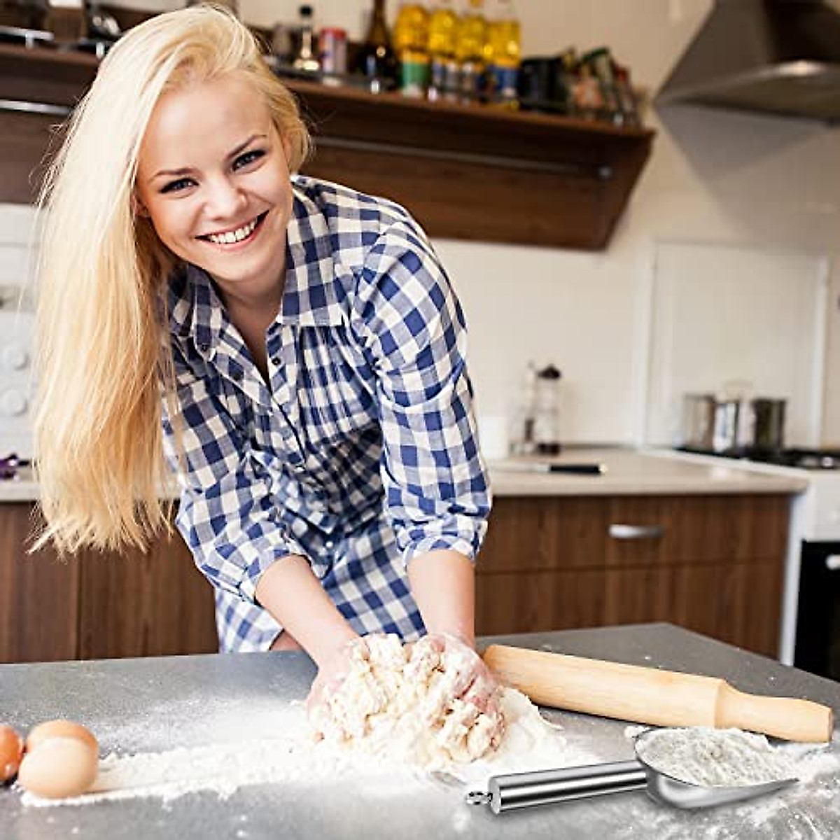 Metal Ice Scoop 5 Oz, 4 Pcak Stainless Steel Utility Scoop, Kitchen Ice Scooper for Ice Maker, Dishwasher Safe Kitchen Scoop for Weddings/Bar/Ice Bucket/Kitchen/Popcorn, Small Food Scoops