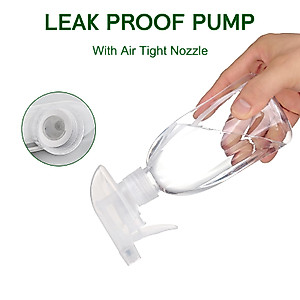 Bynccea Empty Clear Plastic Spray Bottles 13.5oz/400ml Adjustable Nozzle Mist/Stream Water Spray Bottle Heavy Duty Spraying Bottles Plant Mister Spray Bottle for Cleaning Solutions, Plants, Hair