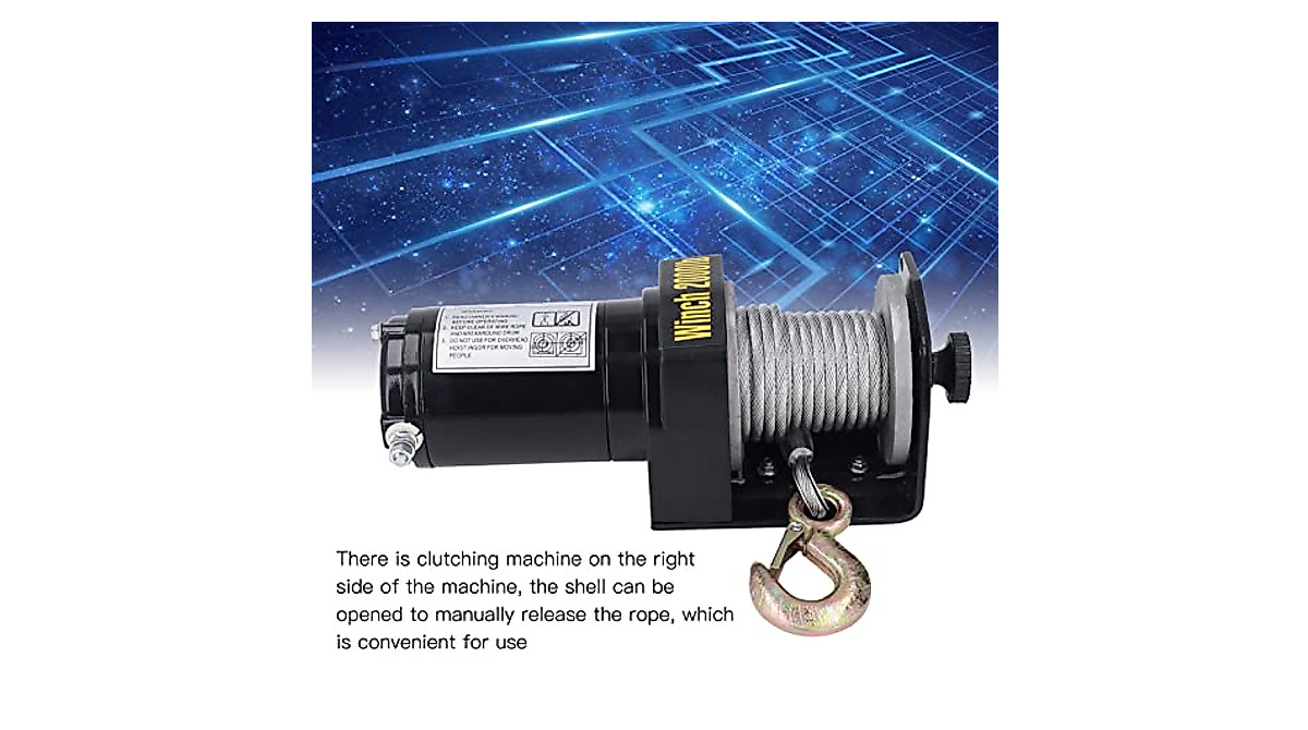 Electric Winch 2000LBS - Tough and Reliable Towing Kit