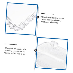 Parliky Cheese Dish Butter Plate Cake Glass Plate Butter Box Taste Glass Butter Container Cheese Container