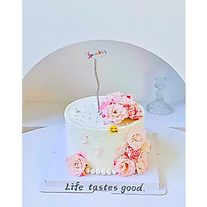 White Edible Pearls for Cake Decorating 5.1 OZ | White Sprinkles | Cake Pearls Edible White | White Pearl Sprinkles | Kosher Certified White Sugar Pearls Mix Size with Tweezers