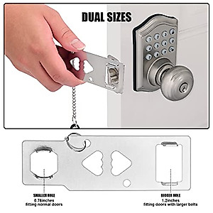 Portable Door Lock for Hotel and Home Security, Door Lock Self-Defense Door Safety Device for Travel, Apartment, Living Motel, AirBNB, School Dorm